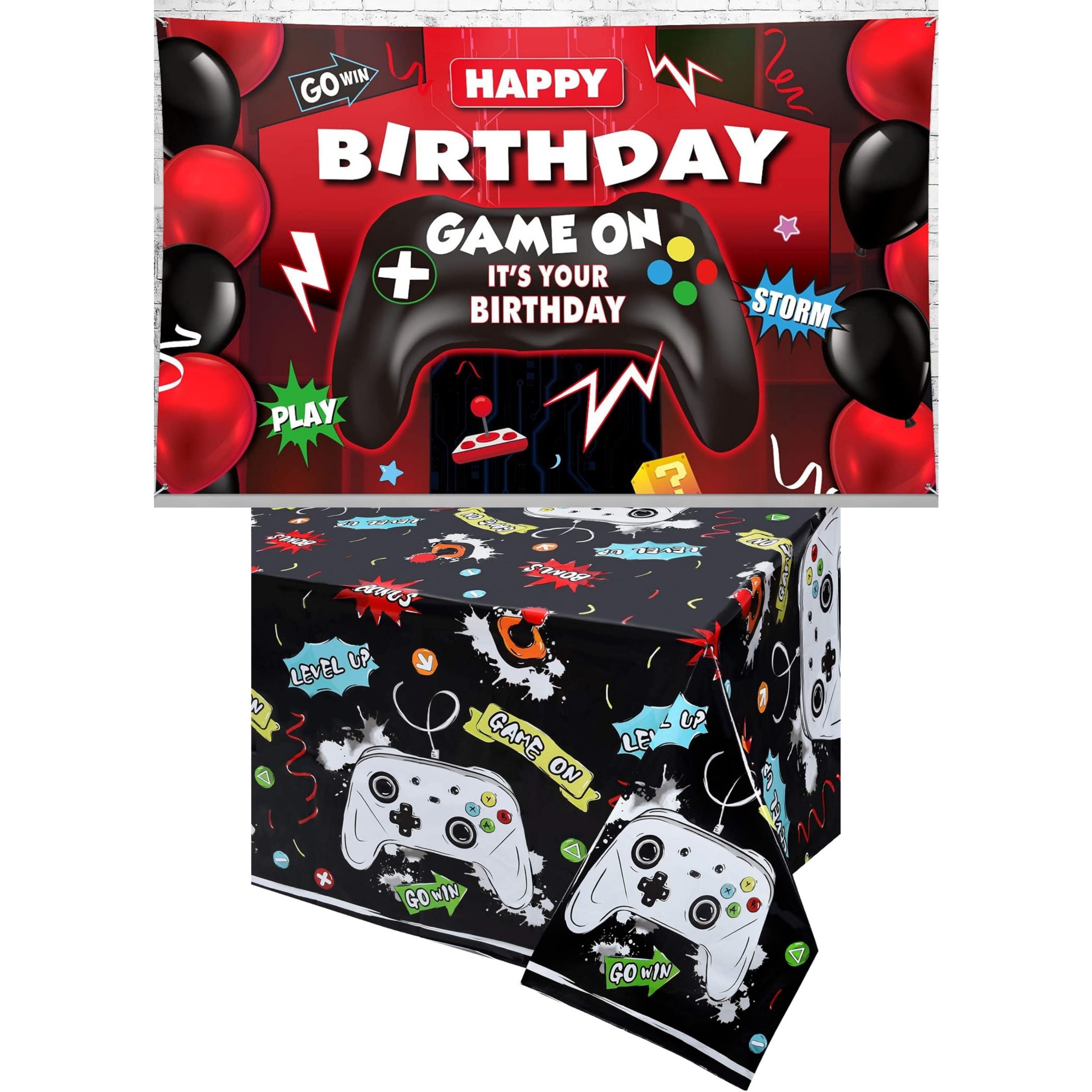 Decoración de Cumpleaños – Cumpleaños Gamer | Alquiler de Realidad ...