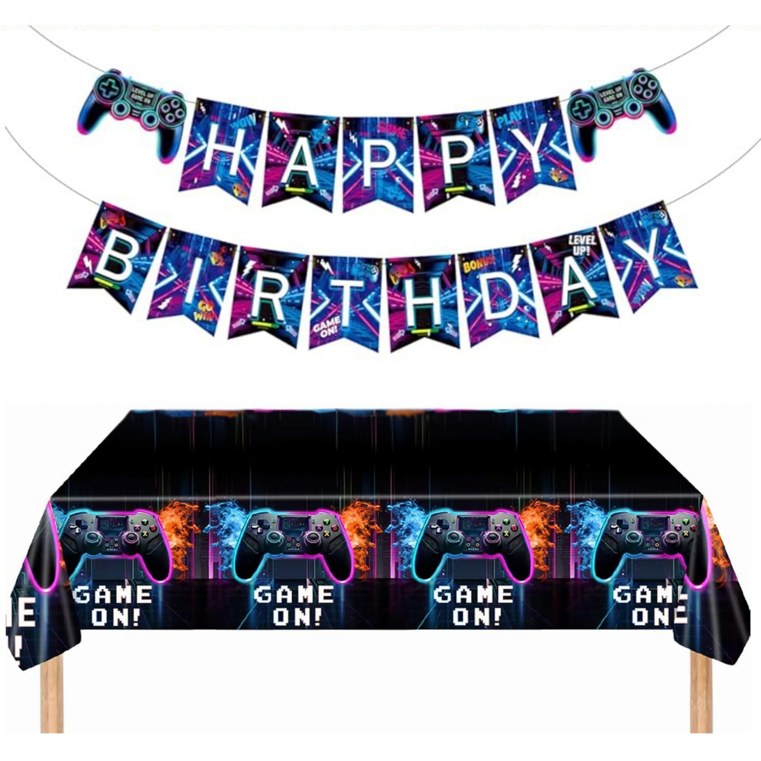 Decoración de Cumpleaños – Cumpleaños Gamer | Alquiler de Realidad ...