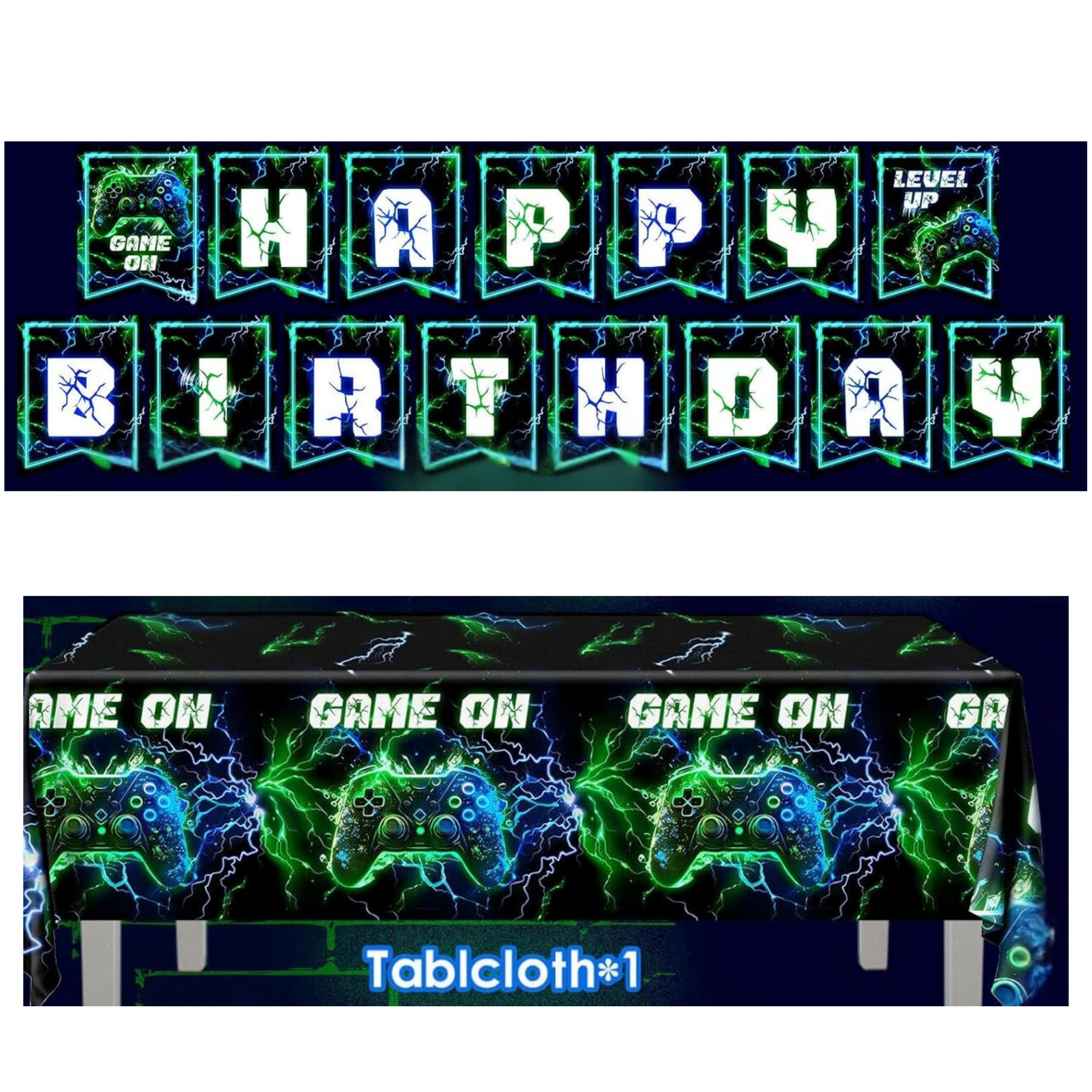 Decoración de Cumpleaños – Cumpleaños Gamer | Alquiler de Realidad ...